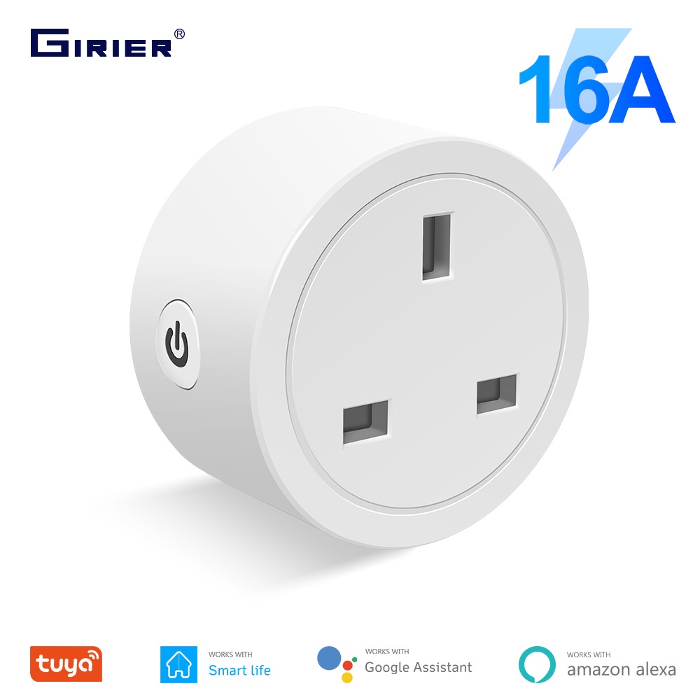 Tuya 16a Wifi Smart Plug Socket Malaysian Energy Metering Timer