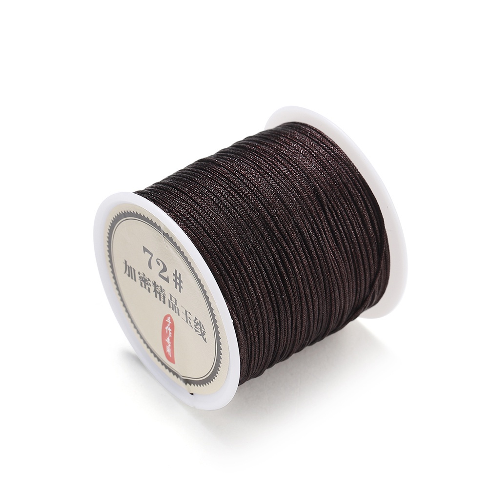St.Kunkka 1 Roll 50m 0.8mm Wax line beaded rope nylon rope cotton ...