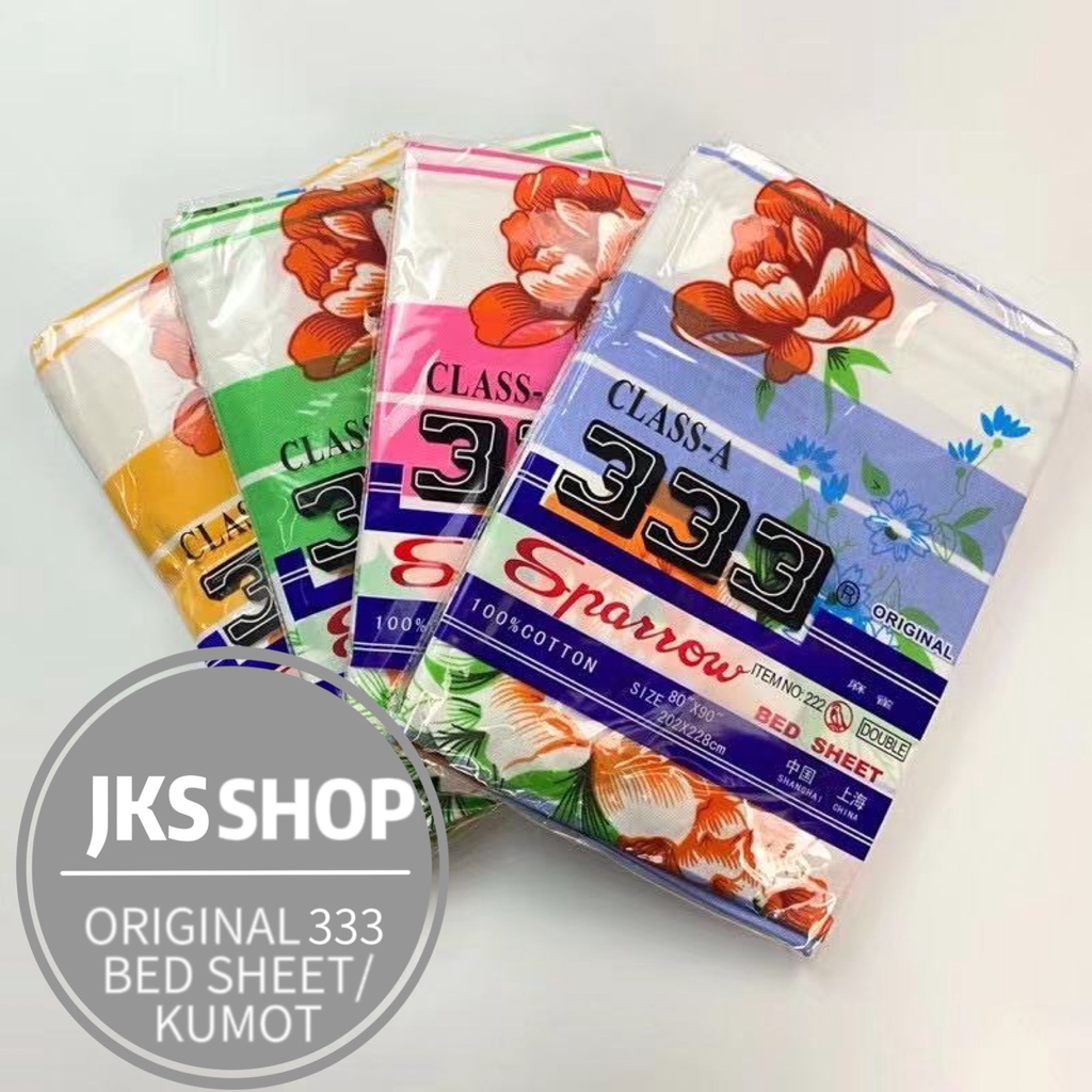 JKS Classic-a Original 333 Kumot Bed Sheet Single/Double | Shopee ...