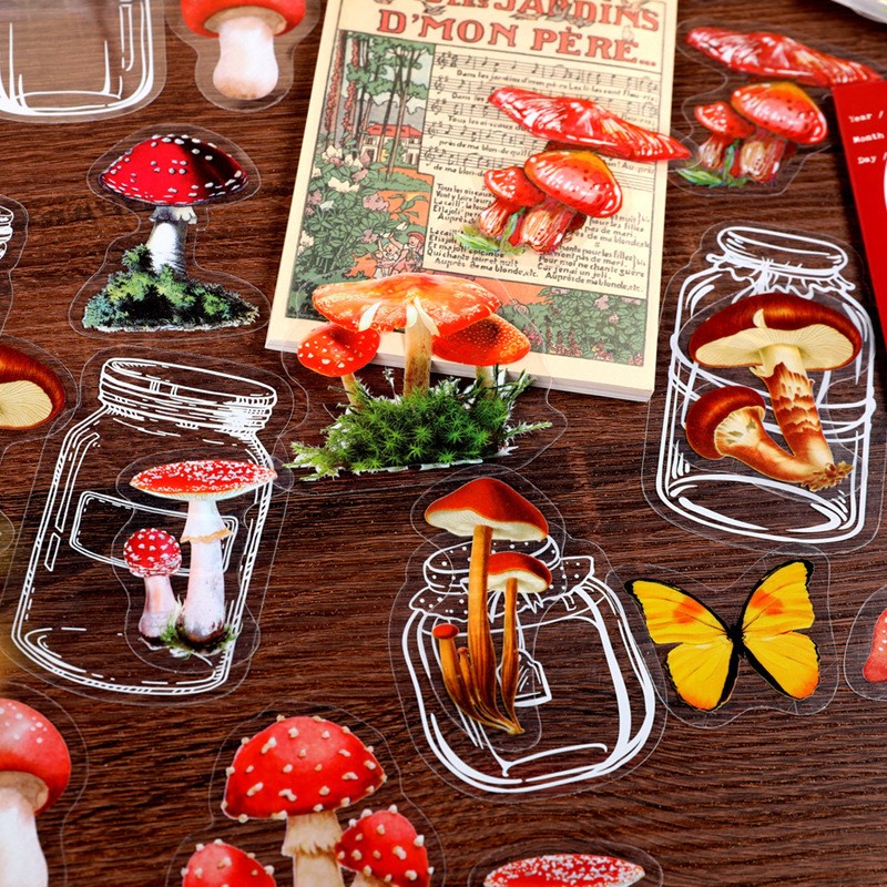 40 Pcs Sticker Material Set Glassware Bottle Shape Stickers Decorative ...