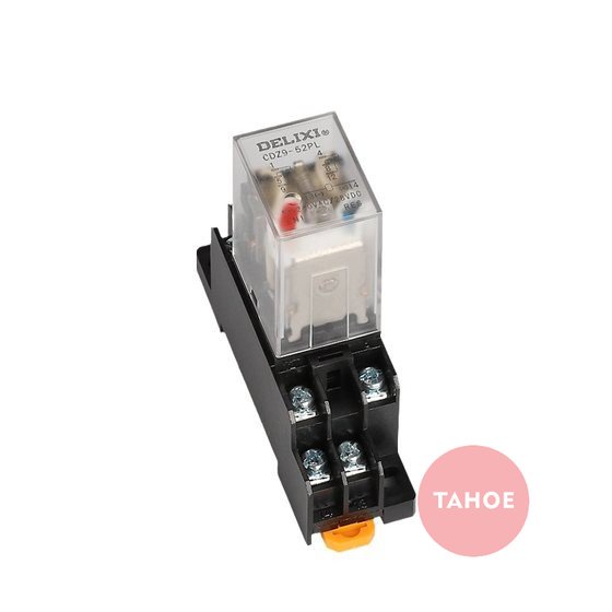 220/240V AC Coil DPDT Power Relay CDZ9L-52P 8 Pin With Socket Based | Shopee Philippines