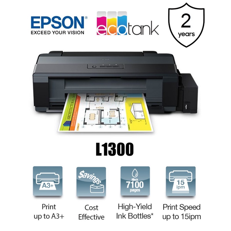 Epson L1300 A3 Ink Tank Printer (SHIP AGAD!!)(Brandnew) Free Starter ...