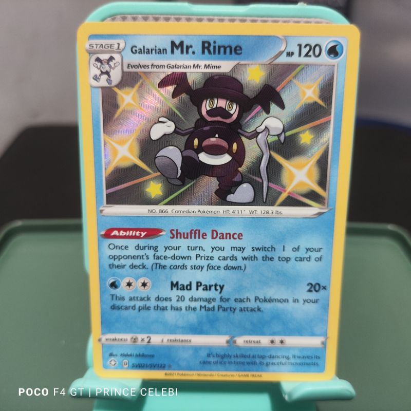 Pokemon TCG - Shiny Galarian Mr Rime | Shopee Philippines