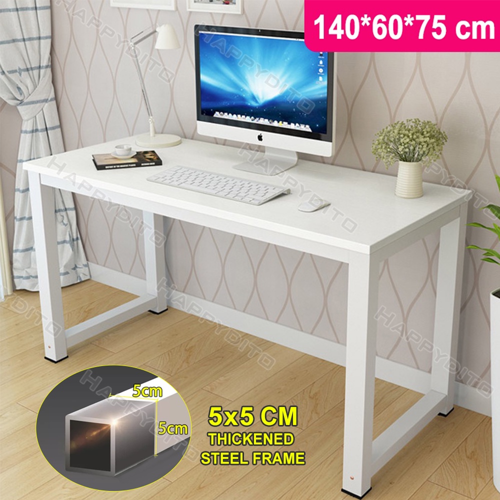 Table Thickened Solid Wood Table Study Table Computer Table Desktop ...