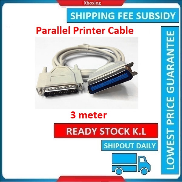 3M High Quality DB25 Parallel Printer Cable for Dot Matrix Printer 25C ...