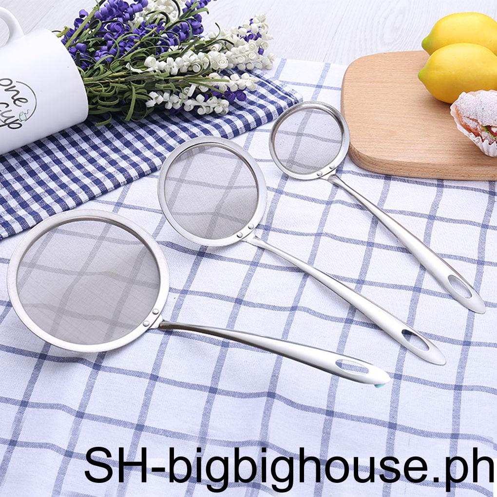 1/2/3/5 Stainless Steel Wire Fine Mesh Oil Sieve Colander Sifter Flour ...