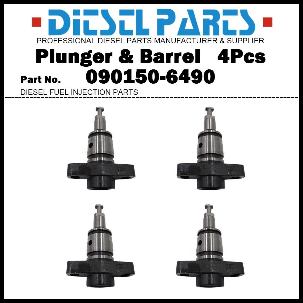 4Pcs Plunger and Barrel Assembly 6490 090150-6490 for MITSUBISHI Fuso ...