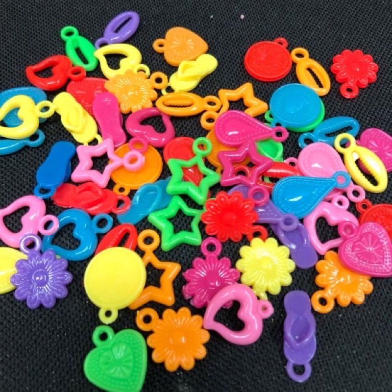 450grams Assorted Beads Acrylic Beads Charms Pendants for DIY ...