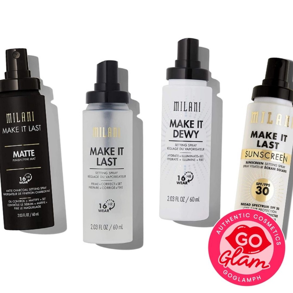 MILANI Make It Last Setting Spray - Authentic Longwearing Primer Mist ...