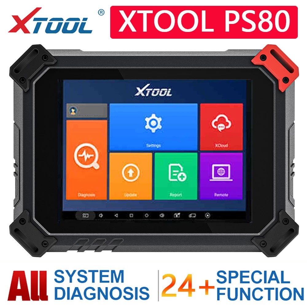 Original XTOOL PS80 OBD2 Scanner ECU Coding All System Diagnostic Auto ...