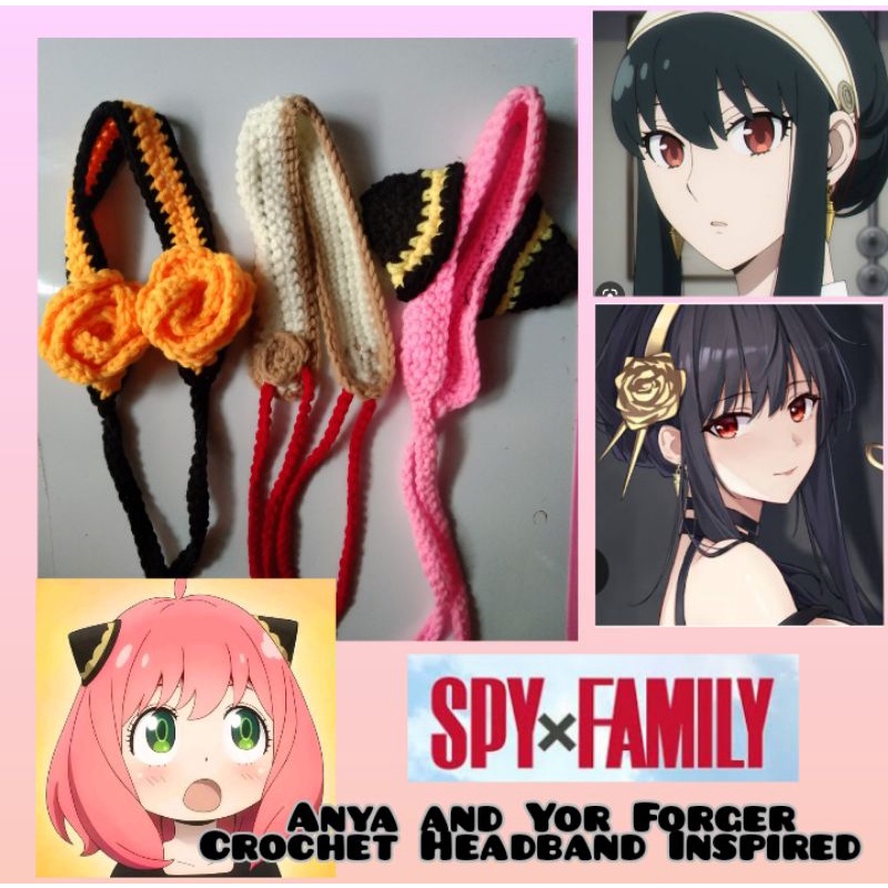 Yor and Anya Forger Crochet Inspired Headband | Shopee Philippines