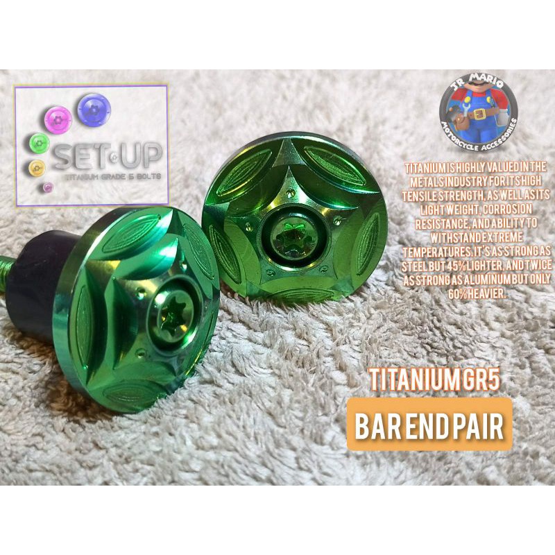 TITANIUM GR5 BAREND with rubber ( PAIR ) | Shopee Philippines