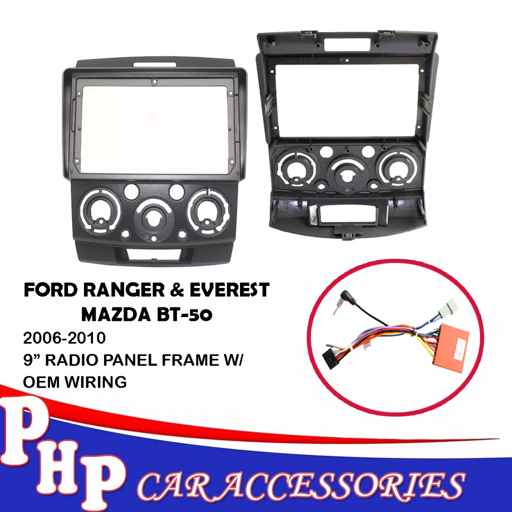 9 Inch Car Fascia for Ford Ranger & Everest MAZDA BT-50 2006-2010 Head ...