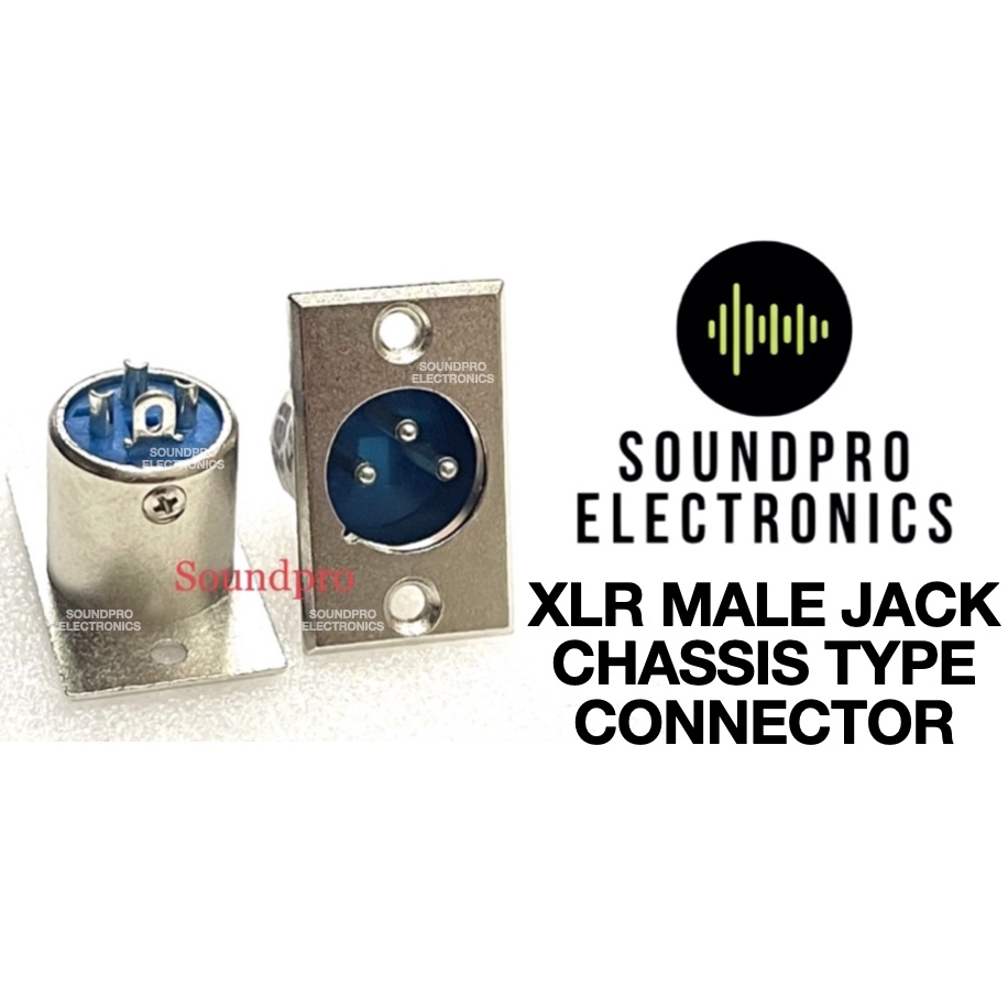 XLR MALE Jack Chassis Type Connector (1pc) | Shopee Philippines