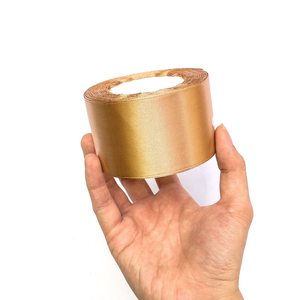 2 inch Satin Ribbon 50mm Single Faced Gift Wrapping Ribbons (25 yards ...