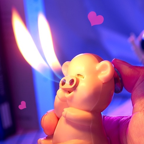 Kimigo Pig Lighter/Perfect Gift Lighter Refillable Lighter Pocket ...