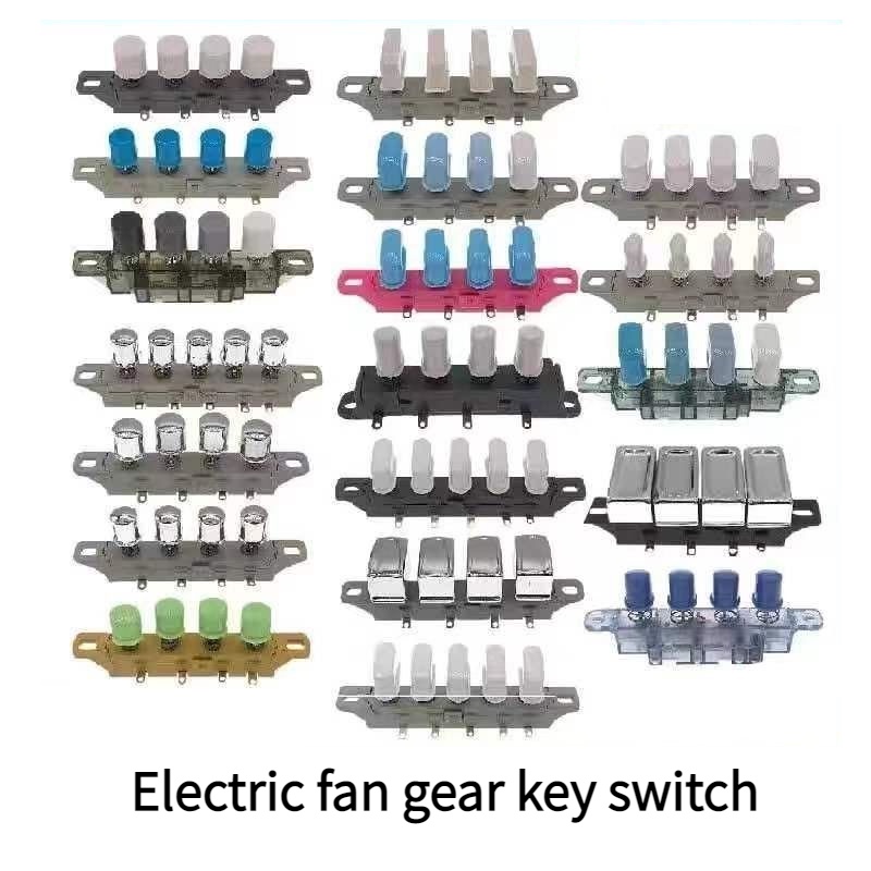 All Brands Table Fan Electric Floor Push Button Gear Switch 3/4/5 Speed ...
