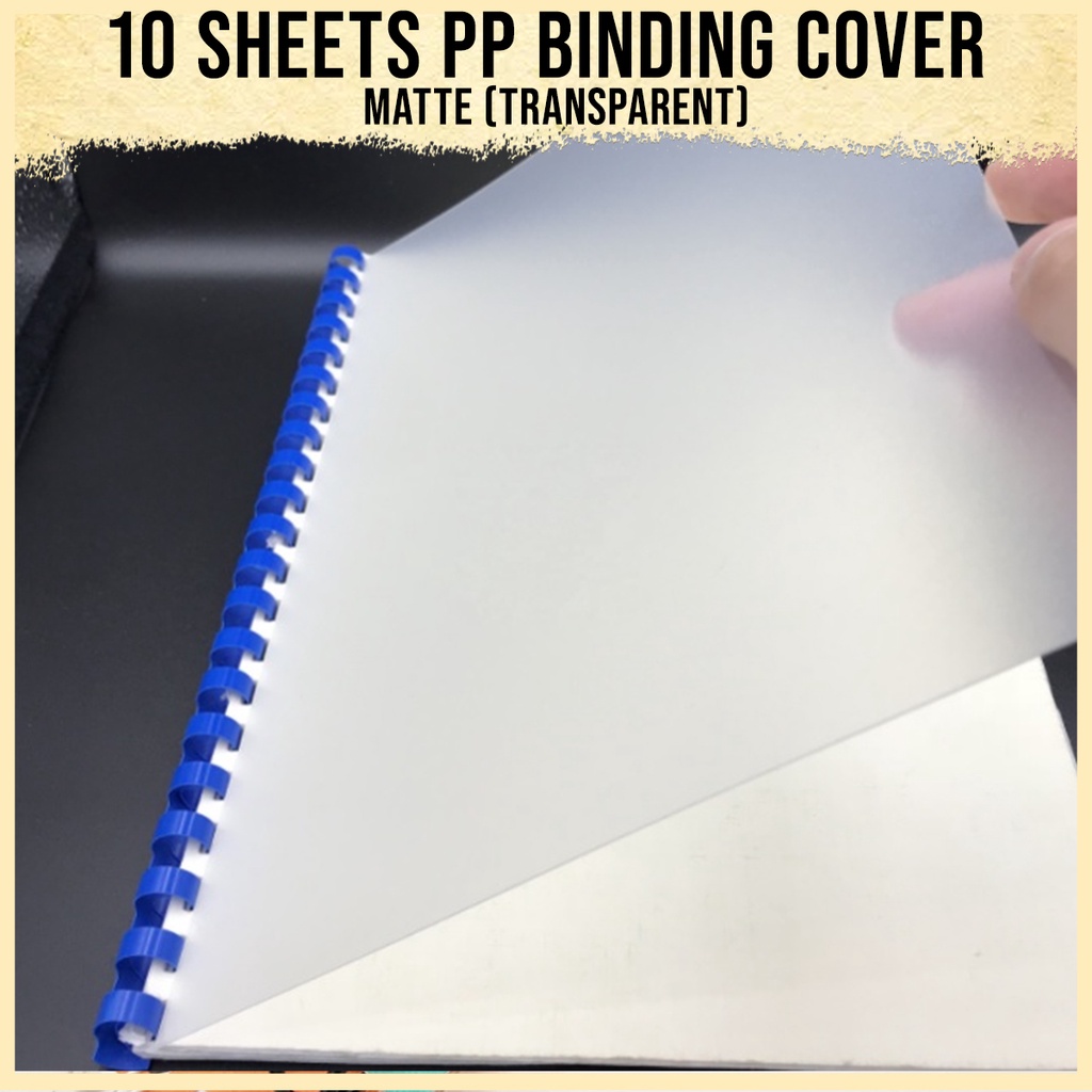 Officom PP Matte Loose Leaf Plastic Binding Film Notebook Cover ...