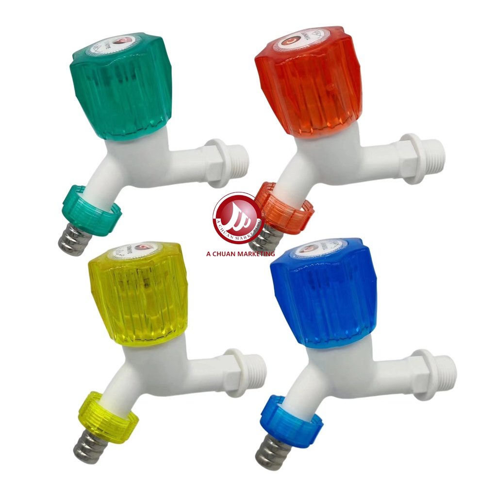 Plastic Water Faucet Assorted Color PVC Plastic Tap Water Faucet gripo ...