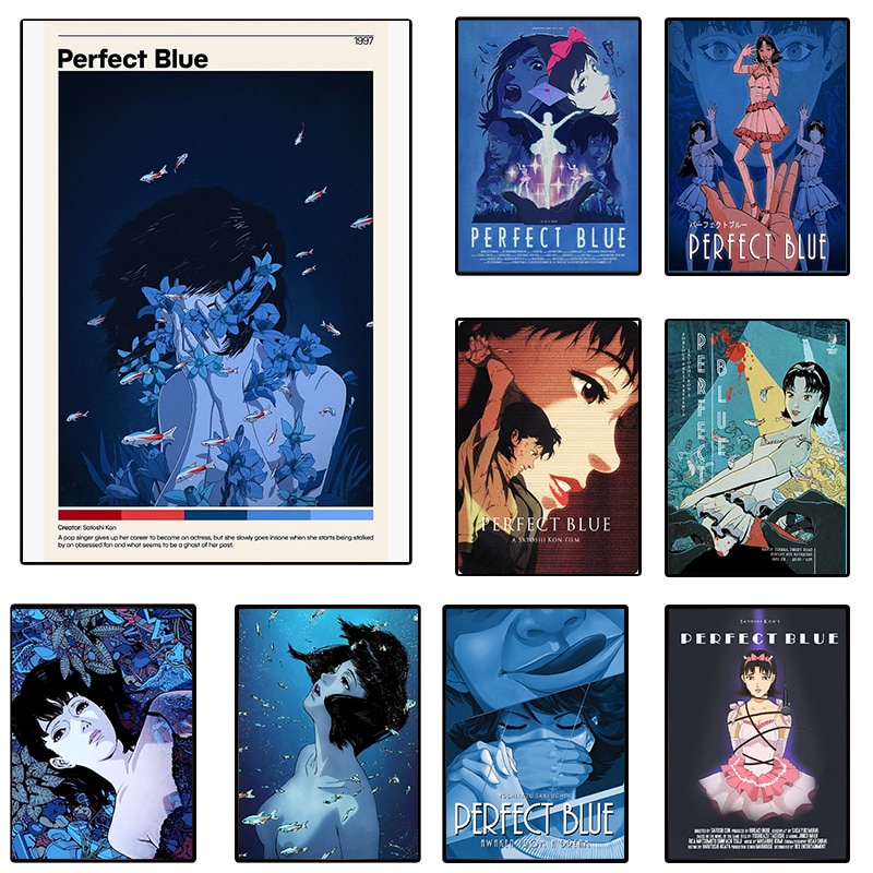Anime Perfect Blue Posters Aesthetic Manga Comic Movie Decorative ...