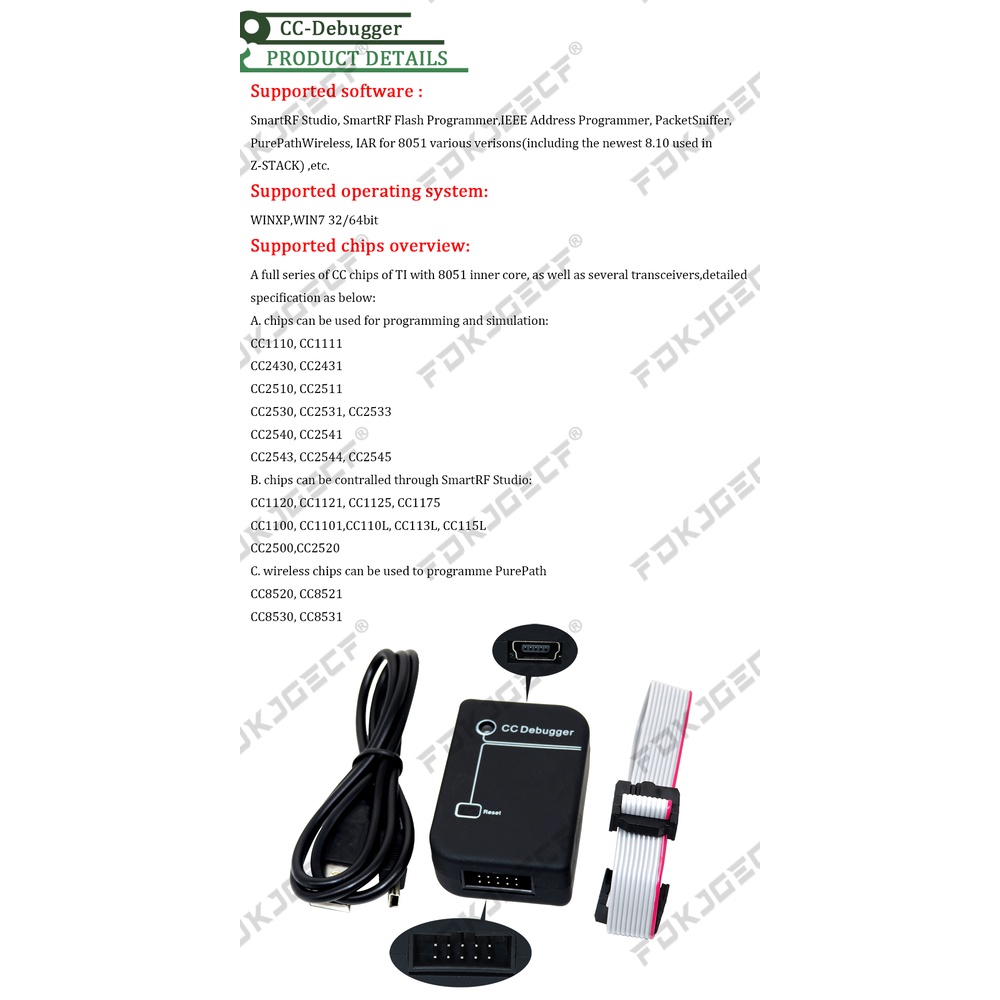 Zigbee Emulator CC2531 CC-Debugger USB Programmer CC2540 Sniffer with ...