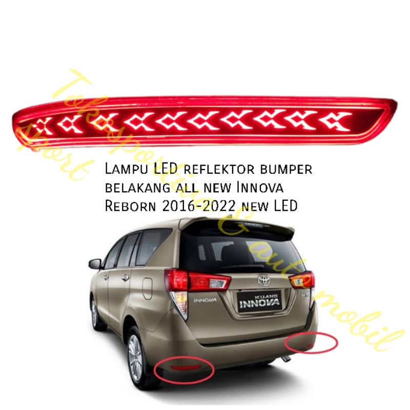 All NEW INNOVA REBORN 2016-2022 LED REAR BUMPER REFLECTOR LIGHT ...