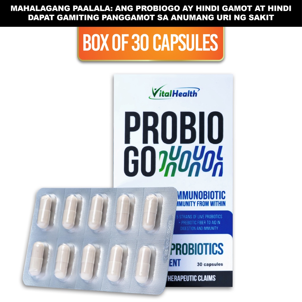 [Box of 30 Capsules] ProbioGo Premium Probiotic Supplement | Shopee ...