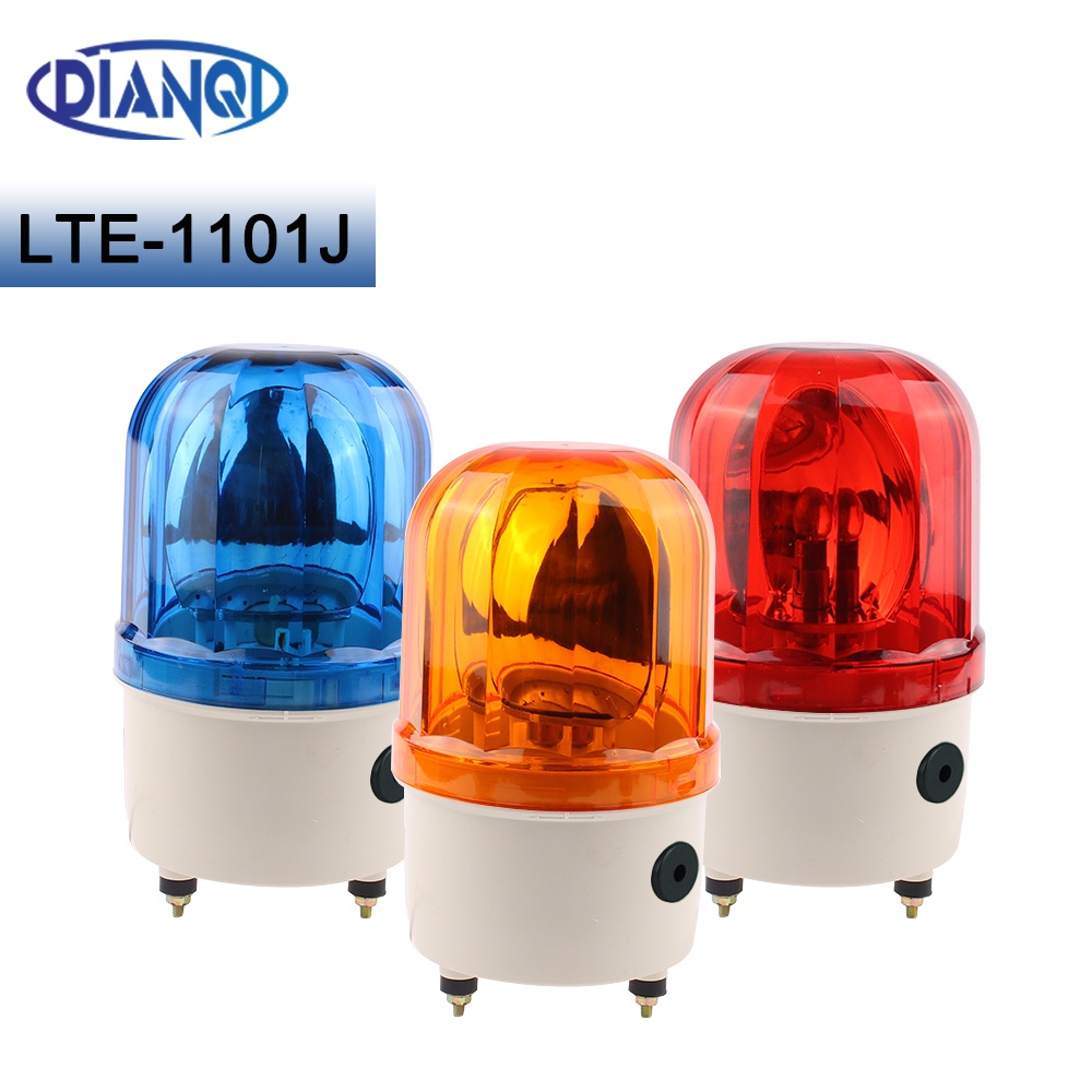 DC12V 24V Red Yellow Green Blue Rotating Warning Light Lamp Warning ...