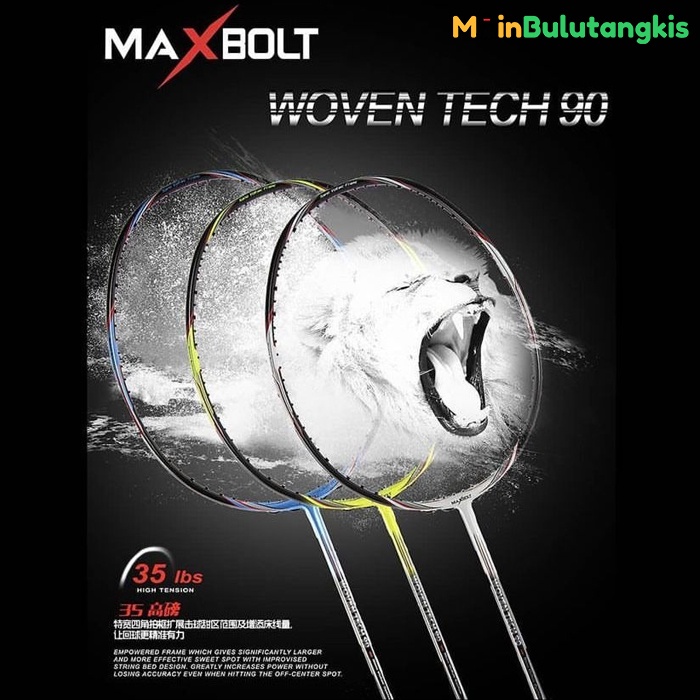 Maxbolt Woven Tech90 Badminton Racket Original | Shopee Philippines
