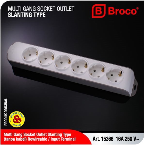 Broco Socket 6-hole Tilt 15366ncp Socket Terminal 6lbg | Shopee Philippines