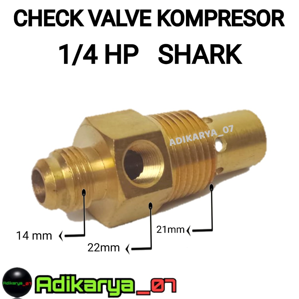 Check valve Compressor 1/4 hp SHARK | Shopee Philippines