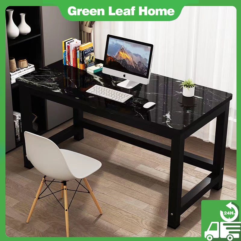 Computer desk Marbled desktop solid wood furniture desk study desk ...