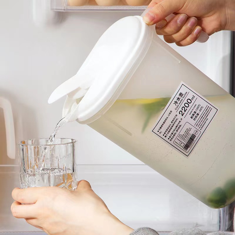 1800/2500ML Fruit tea bucket cold water bottle beverage bucket with ...