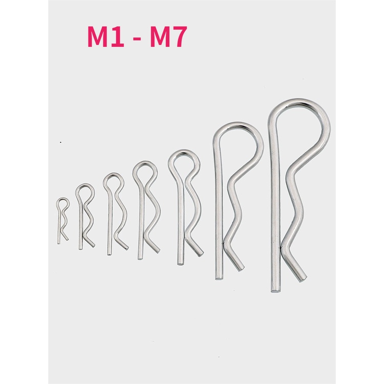 M1 M1.2 M1.6 M1.8 M2 M2.5 M3 M3.5 M4 M5 M6 M7 Spring R Type Cotter Pin ...