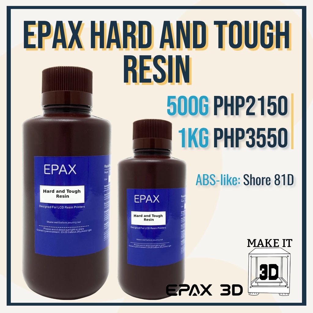 [CLEARANCE] EPAX Hard and Tough Resin - ABS like 3D Printing Resin Oct ...
