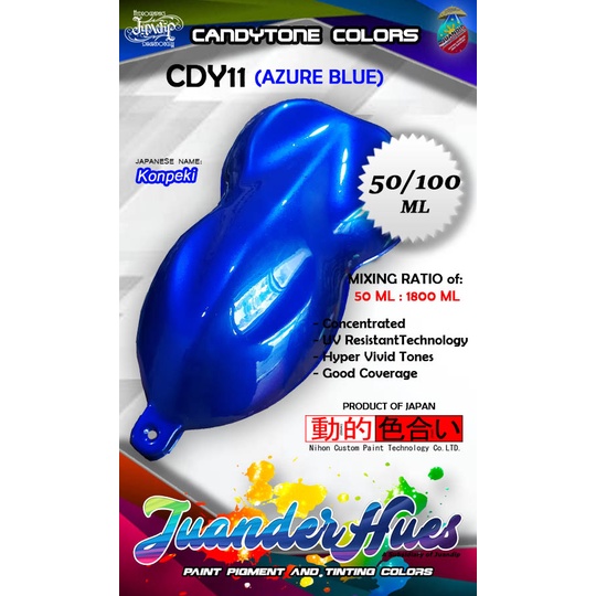 Azure Blue Candy Tone Color Toner Concentrate Drops Tinting Transparent ...