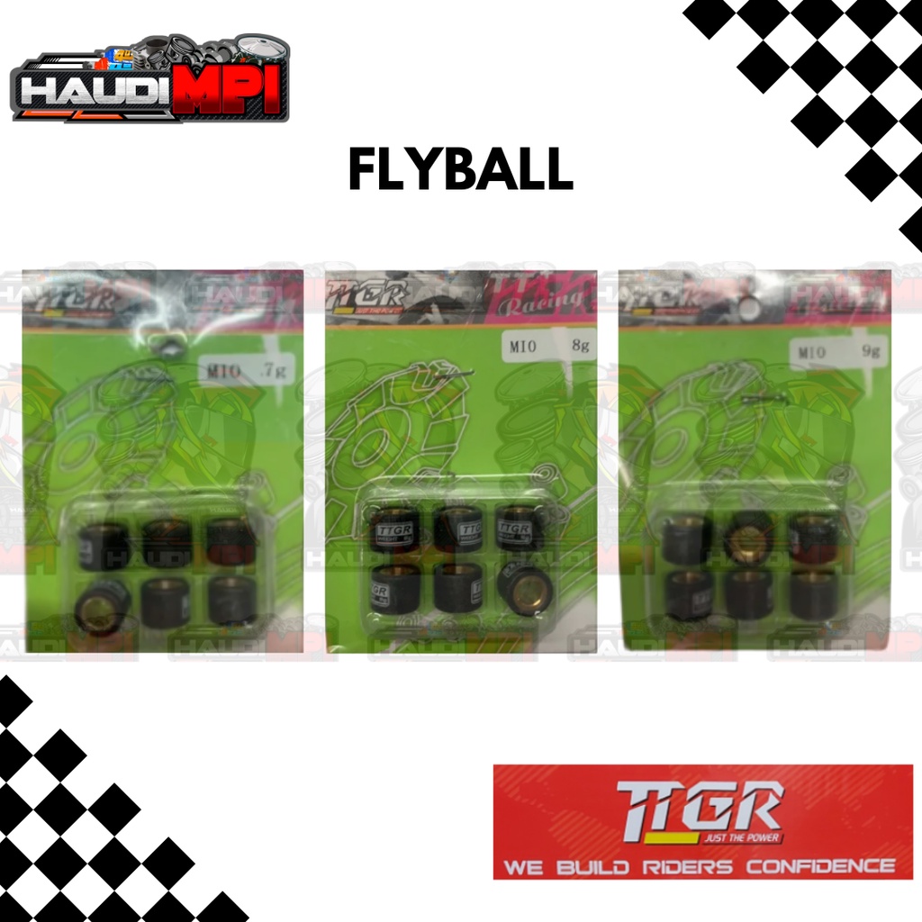 TTGR Flyball 6 pcs Mio/Beat/M3/GY6/Skydrive | Shopee Philippines