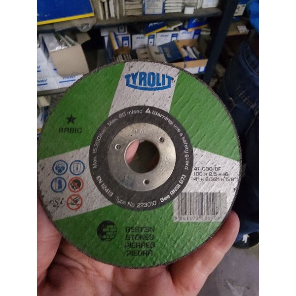 Tyrolit Cutting/Grinding Disc 4" Stone original | Shopee Philippines