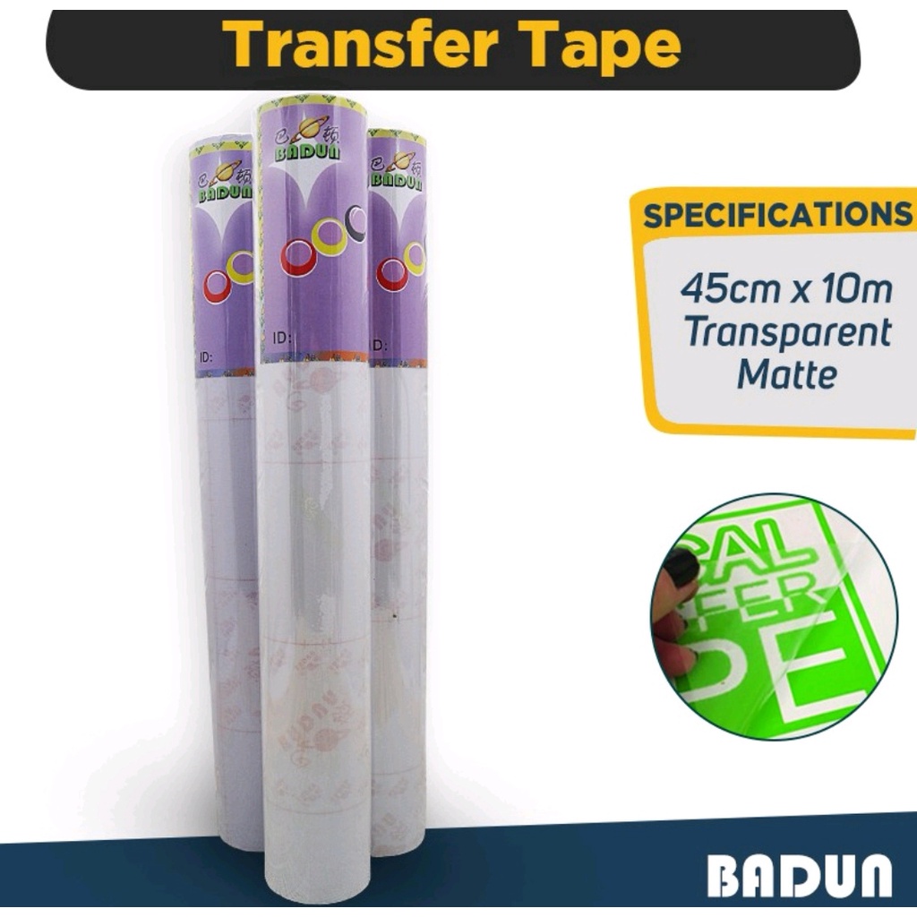 BADUN Transfer Tape for Car Sticker / Decal Sticker Application Tape ...