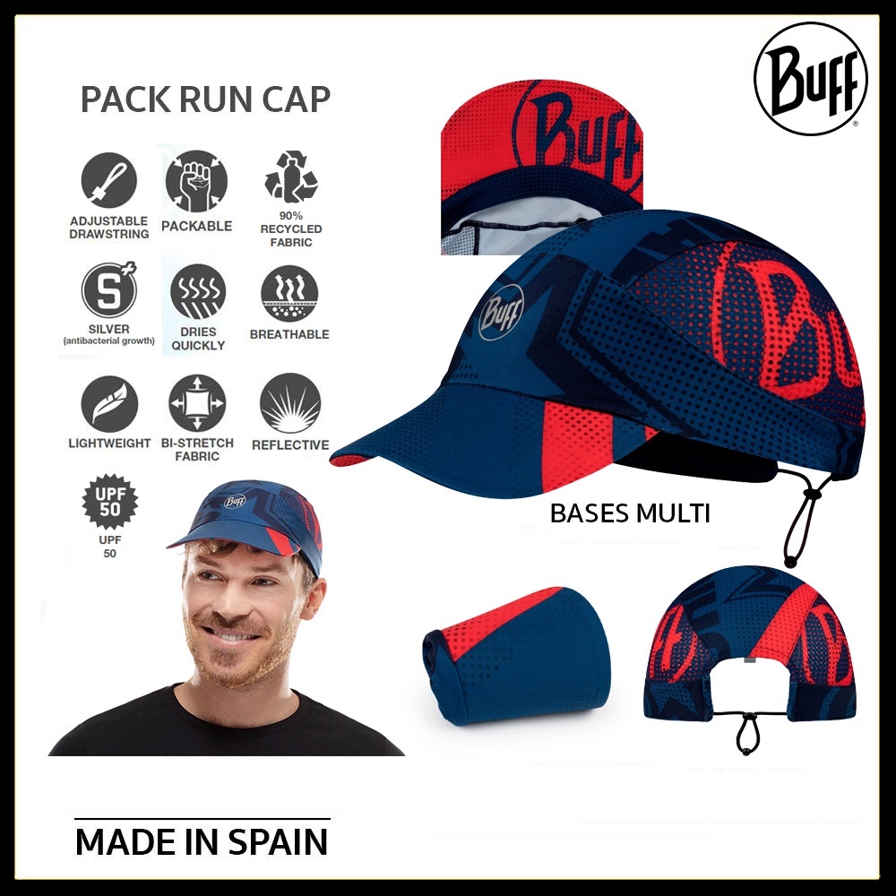 BUFF Pro Team Pack Run Cap - Bases Multi, S/M (53-58cm) | Shopee ...