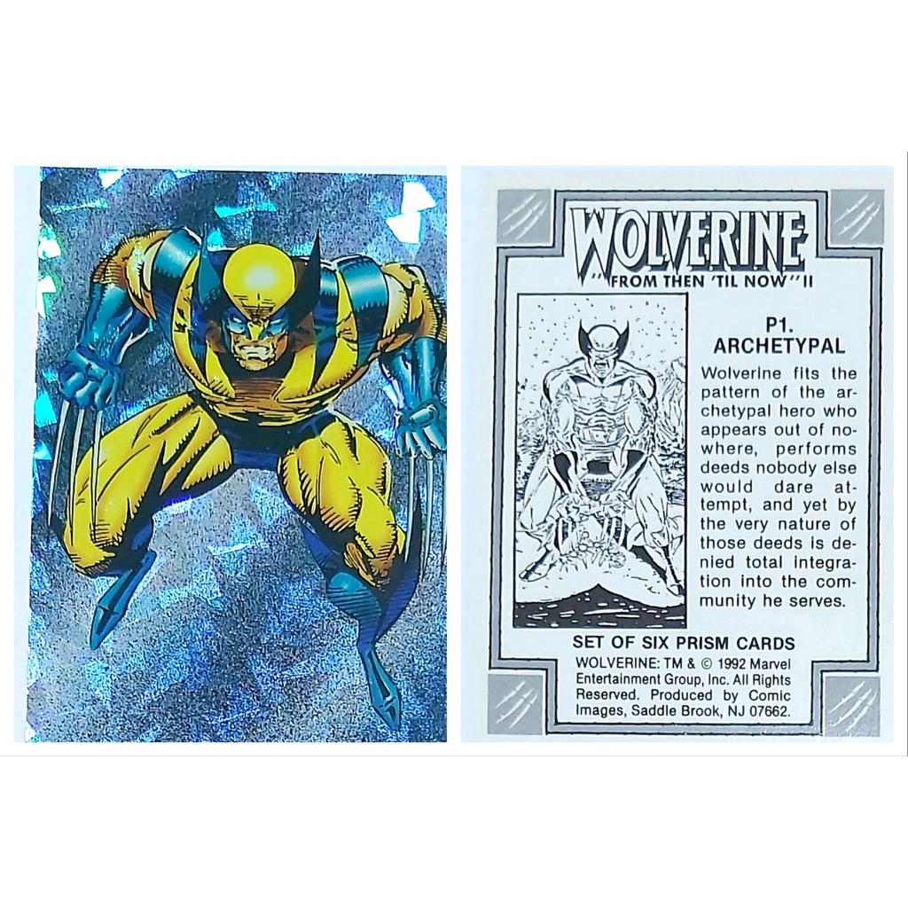 1992 WOLVERINE PRISM COLLECTIBLE CARDS marvel avengers xmen x-men ...
