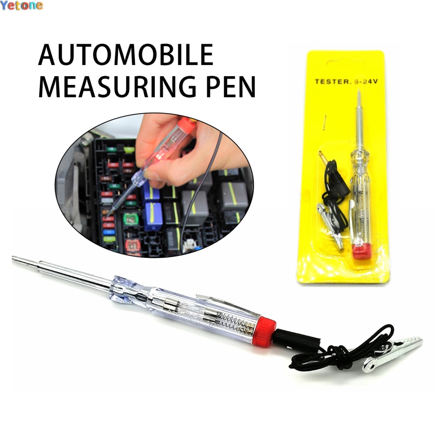 Yetoone DC 6V-24V Car Tester Fuses And Light Socket Tester Transparent ...