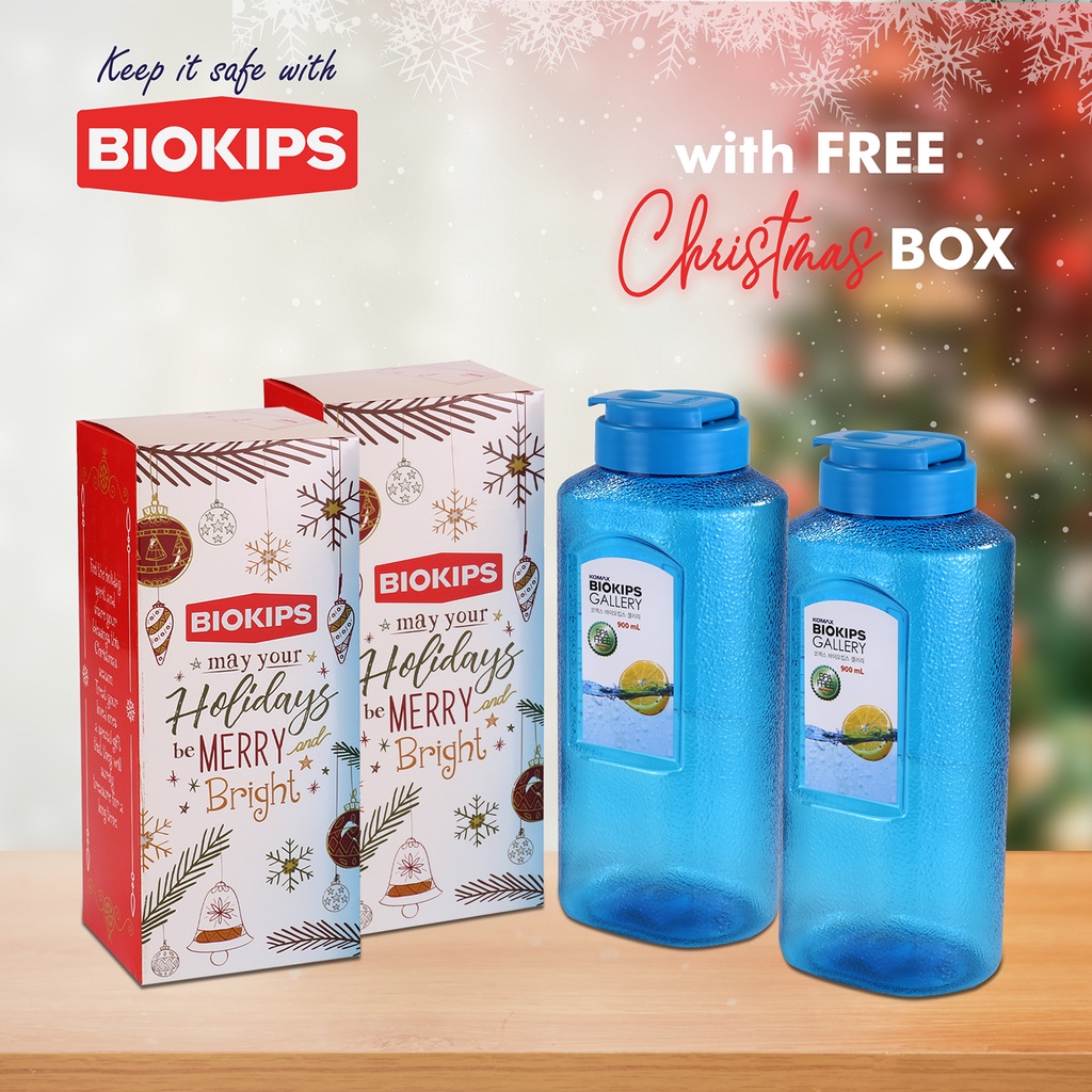 Biokips Gallery Drinking Bottle Gift Set 900ml (B1T1) | Wide Mouth w ...