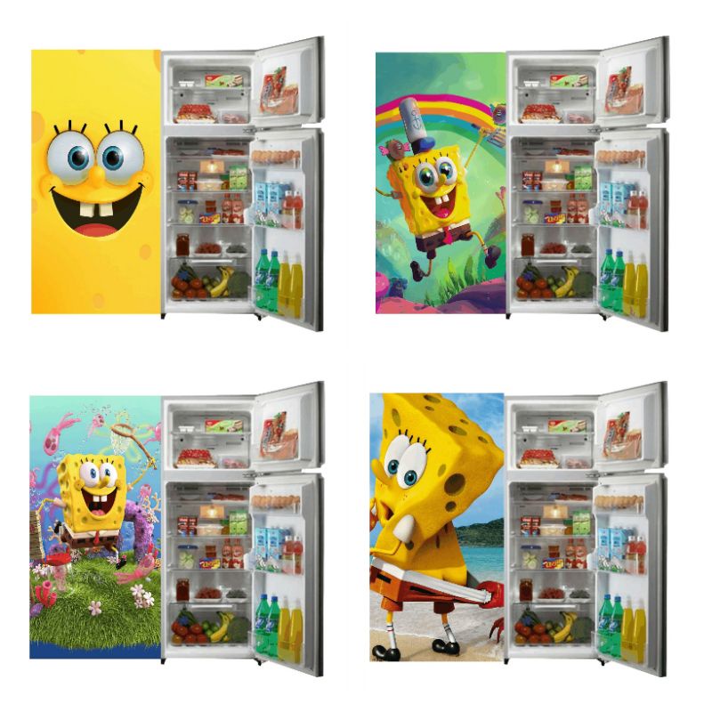 Spongebob 1-door Refrigerator Sticker | Shopee Philippines