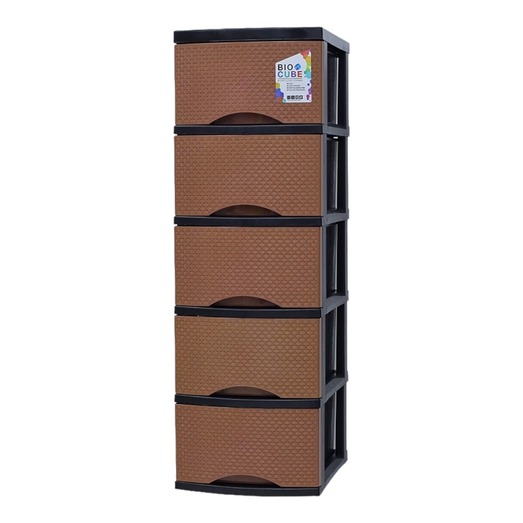 ShopAiki Wardrobe Organizer MultiLayer DIY 5 Layer Plastic Drawer ...