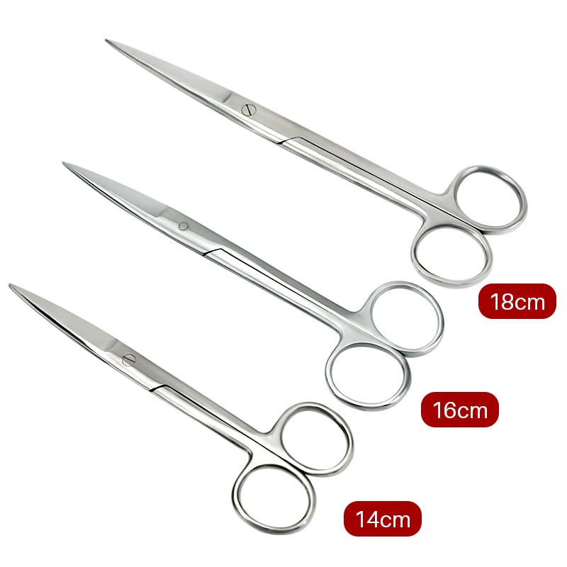 Viddavet 14/18cm Animal Stainless Steel Surgical Scissors Straight ...