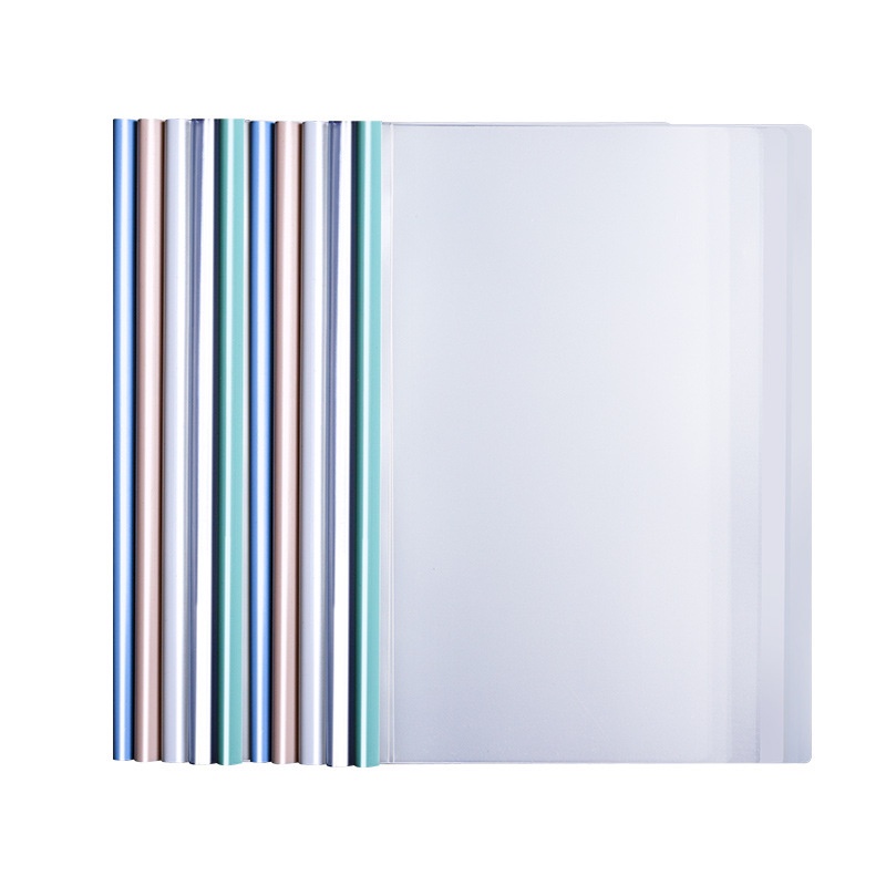 10 Pcs Plastic File Folder A4 Clear Report Cover Sliding Folder for ...