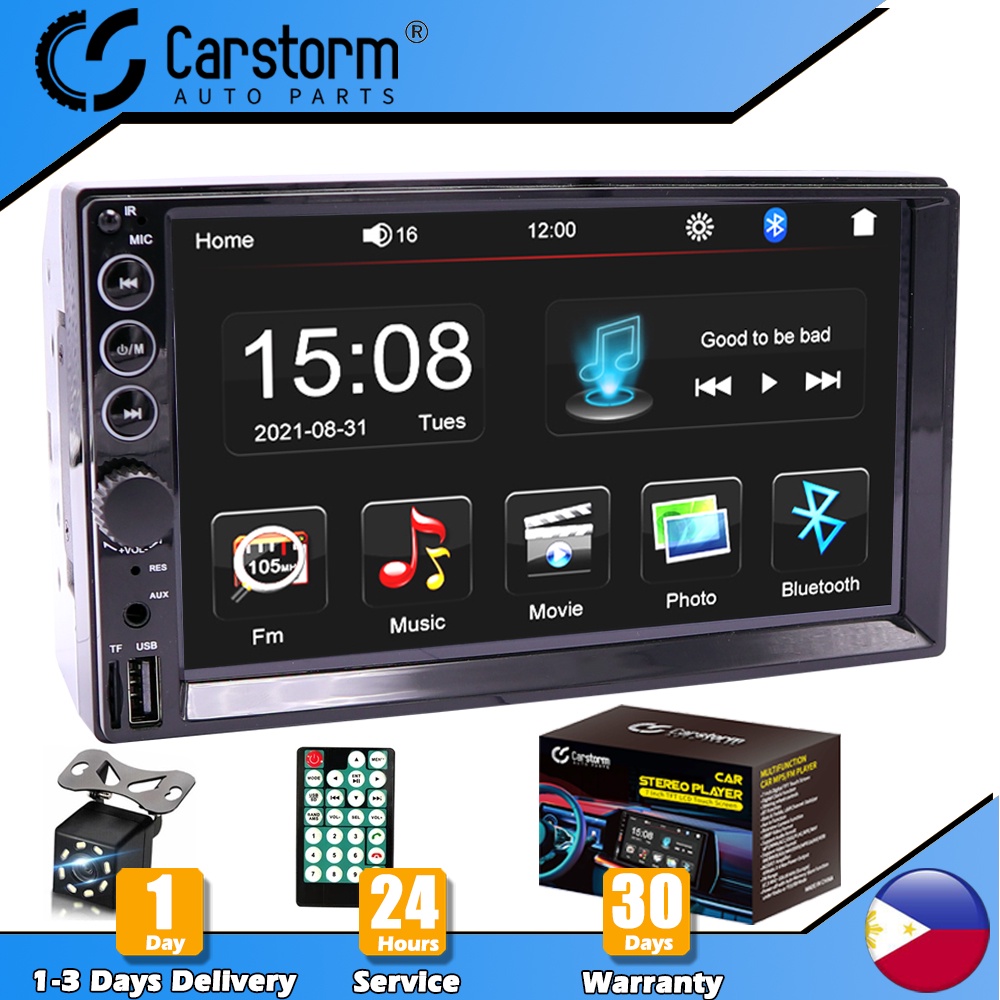 Carstorm Car Stereo 12V 2 Din Car Radio Touch Screen Bluetooth ...