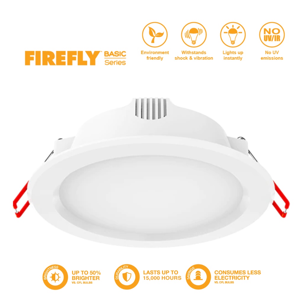 Warm White 9W Firefly Basic Series Integrated Downlight 4 Inch ...