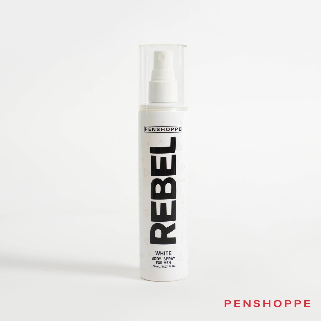 Penshoppe Rebel White Body Spray For Men 150ML | Shopee Philippines